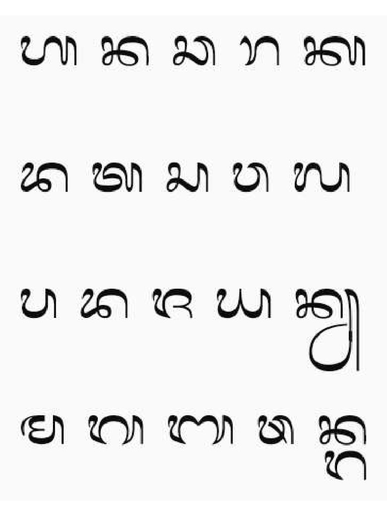 Hanacaraka (Balinese Script) | PDF