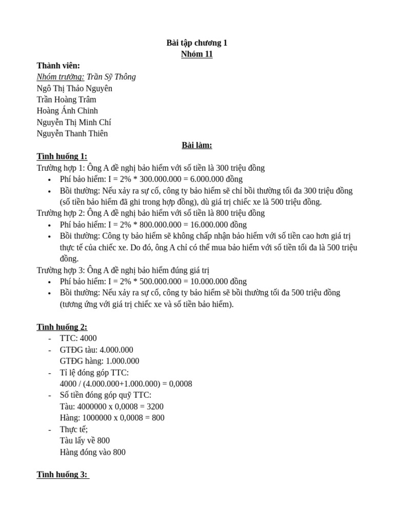 Bài Tập BHVT Nhóm 11 | PDF