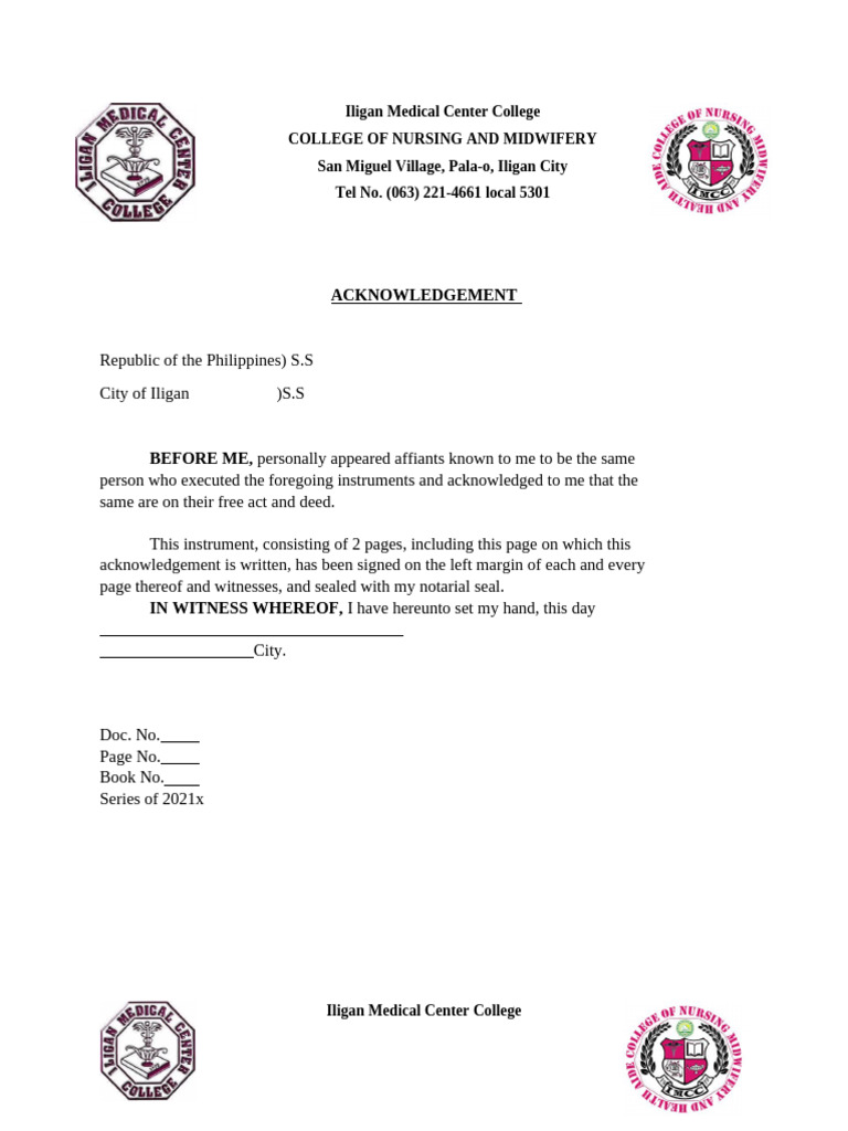 CONSENT-FORM-IMCC-MEDTECH | PDF | Medical Specialties | Public Health