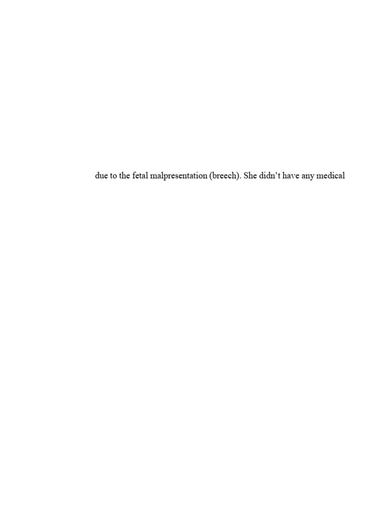 Case Scenario For Labor | PDF