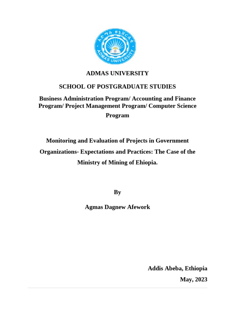 Agmas Research (Thesis Work) | PDF | Sampling (Statistics) | Evaluation