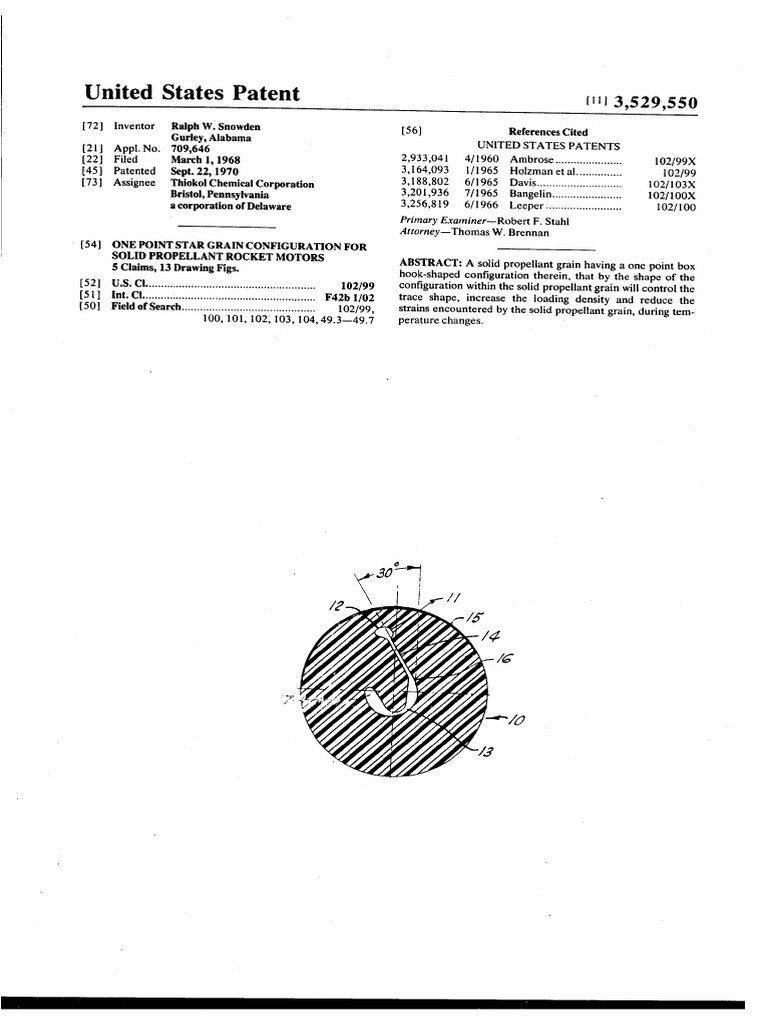 ONE POINT STAR GRAIN CONFIGURATION FOR SOLID PROPELLANT ROCKET MOTORS ...