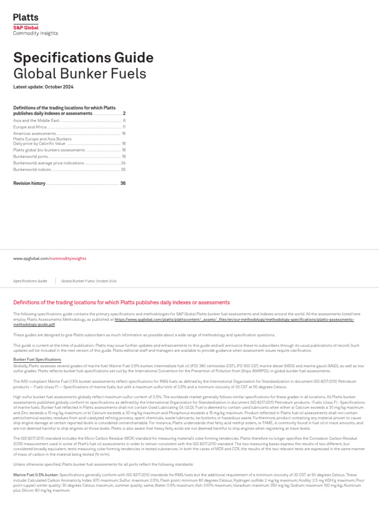 Global Bunker Fuels | PDF | Fuel Oil | Fuels