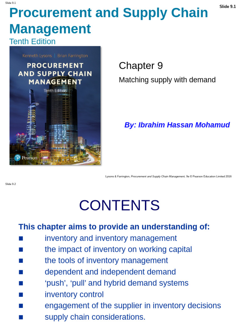 CH5 | PDF | Supply Chain Management | Supply Chain