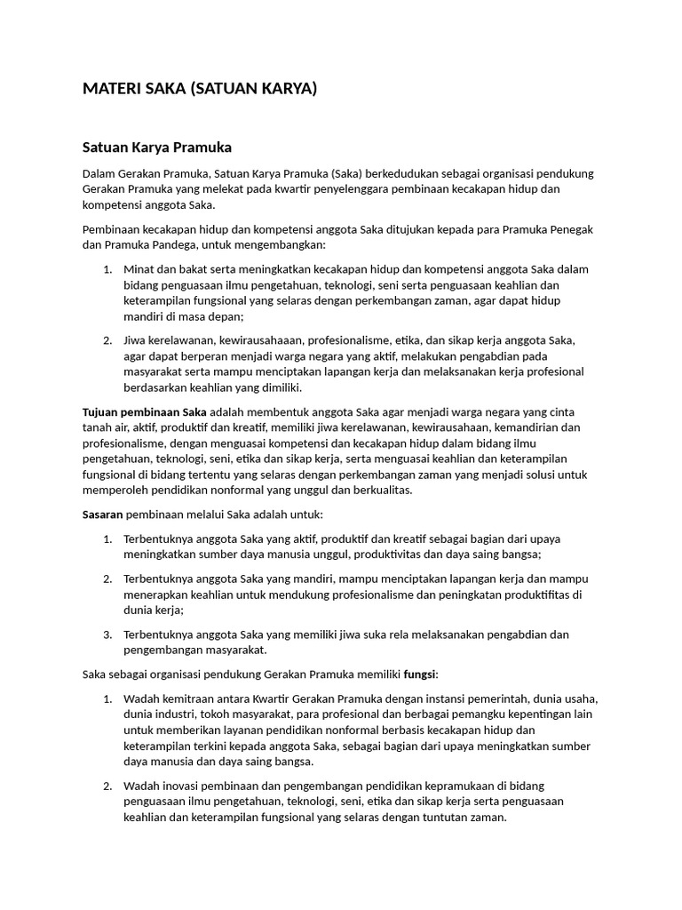 Materi Saka | PDF