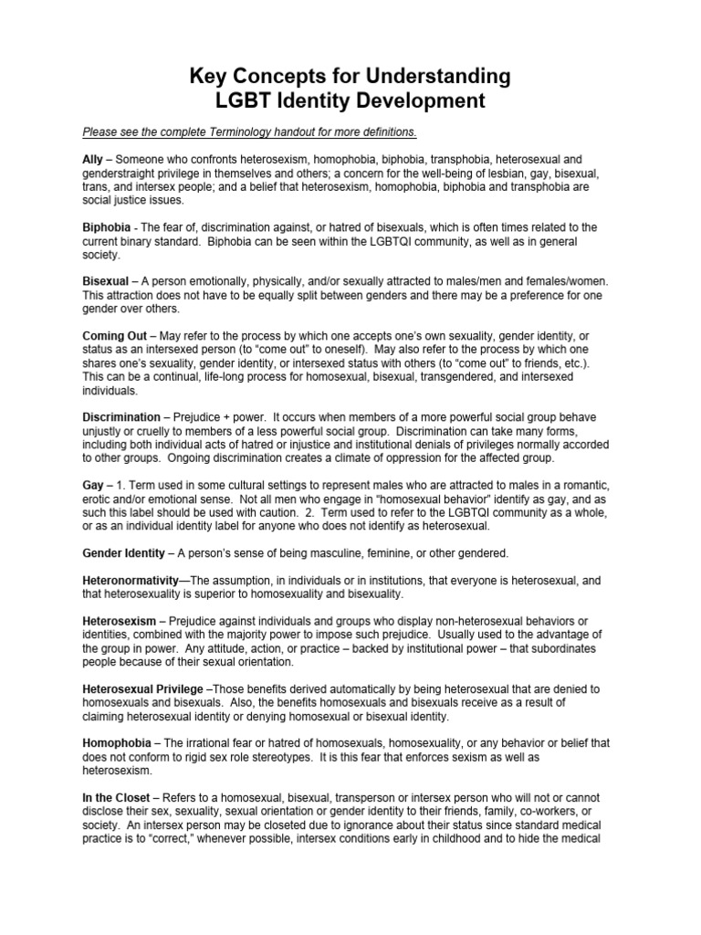 Cass Model of Coming Out THEO | PDF | Gender | Gender Studies