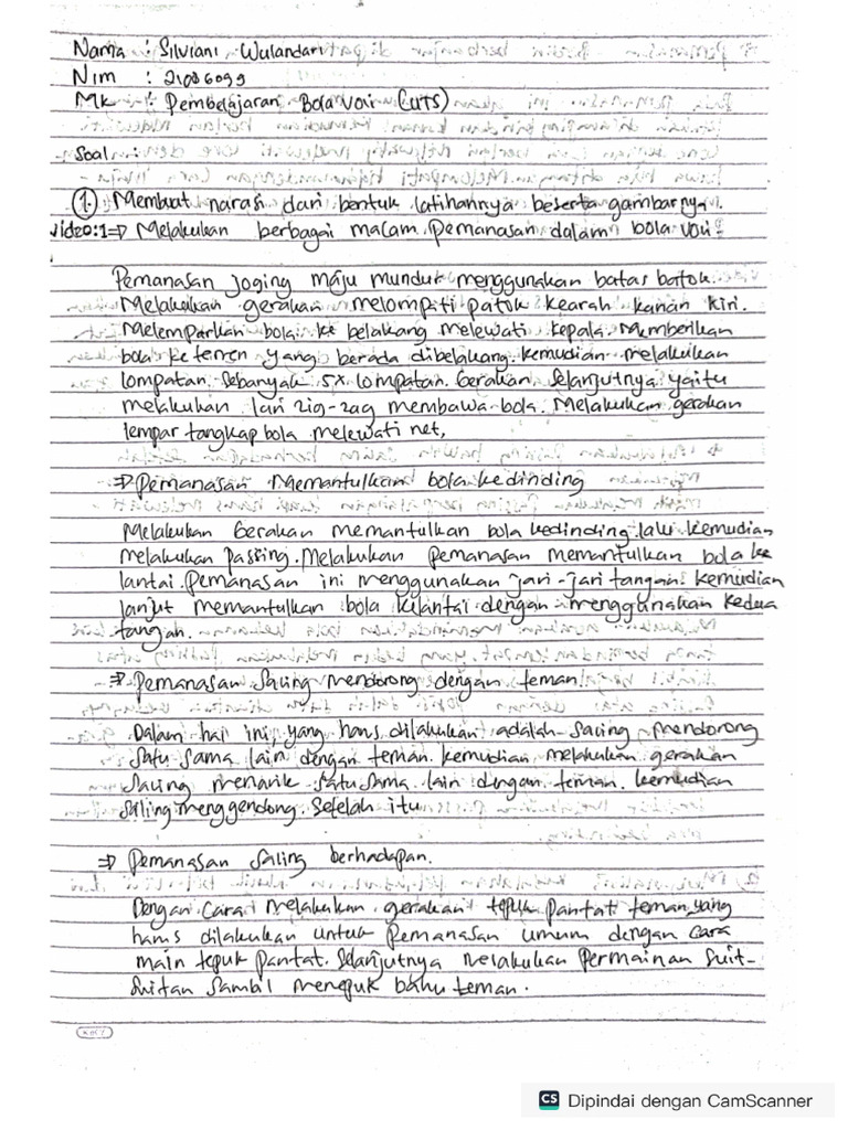 UTS Pembelajaran Bola Boli | PDF