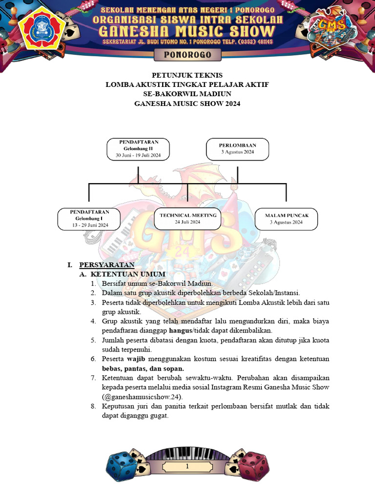 Juknis Akustik Gms 2024 | PDF