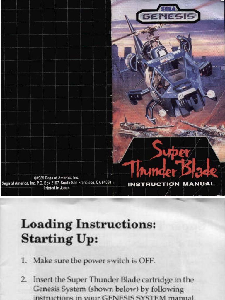 Super Thunder Blade - 1989 - Sega | PDF