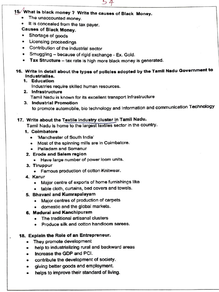 10th History, Geography Civics, Economics EM 5 Marks MLM New Jul 07 ...