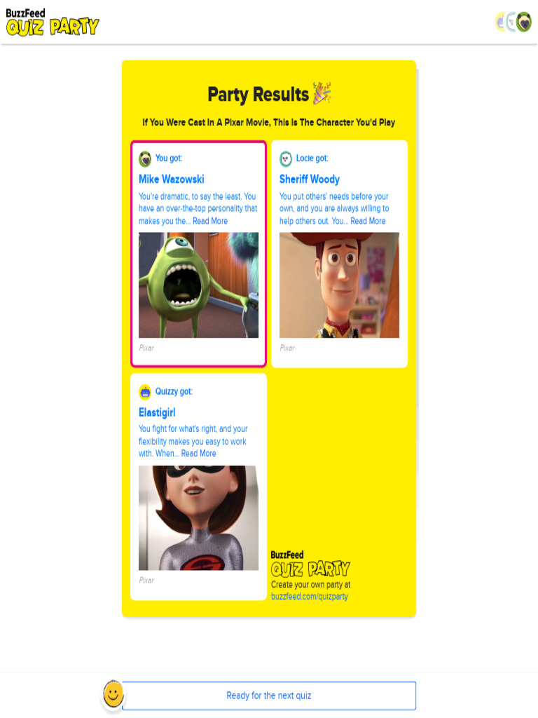 BuzzFeed Quiz Party | PDF