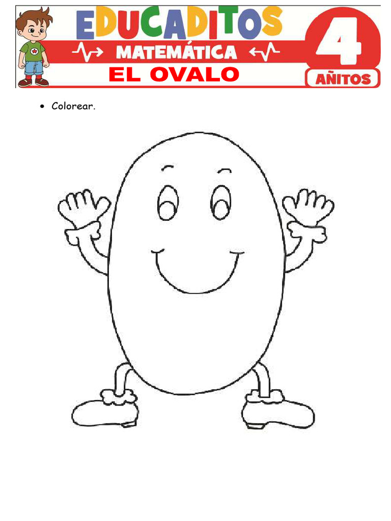 El Ovalo para Ninos de 4 Anos | PDF
