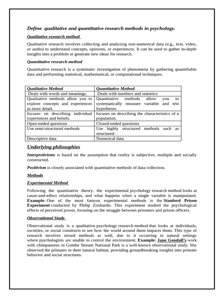 research method | PDF | Methodology | Quantitative Research