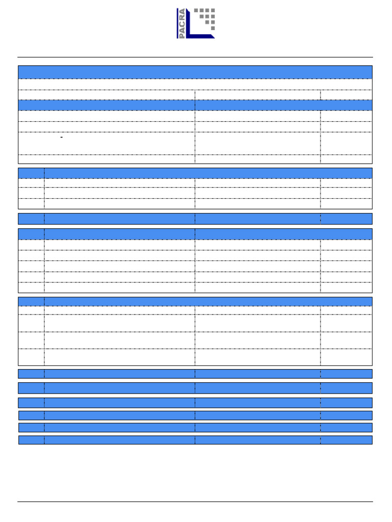 PACRA Fee Structure Overview | PDF | Fee | Money