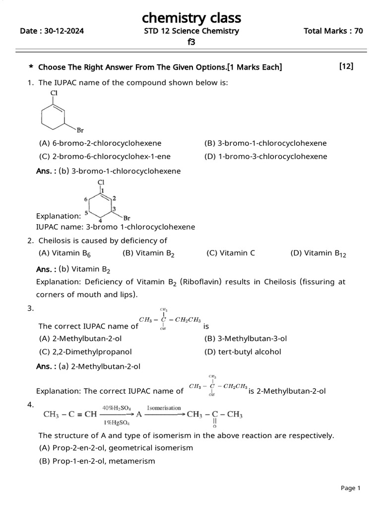 CHEMISTRY PAPER 3 | PDF | Coordination Complex | Transition Metals
