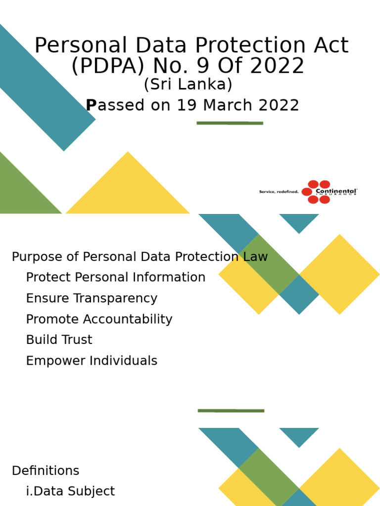 Data Protection Act of Sri Lanka 2022 | PDF | Justice | Crime & Violence