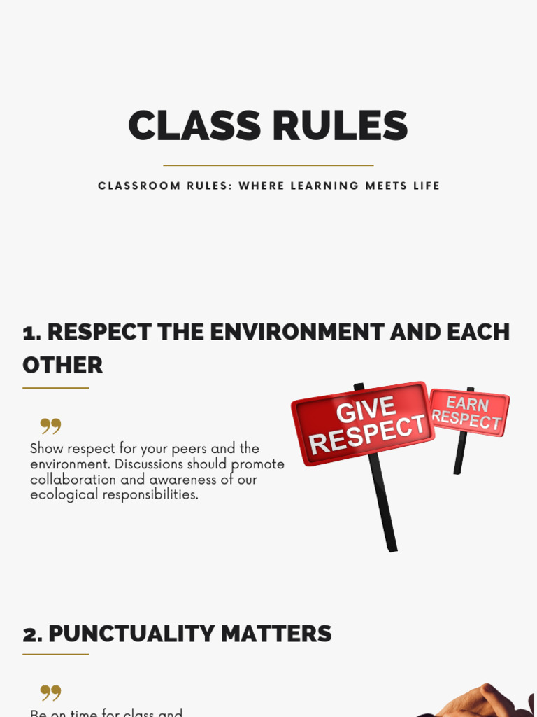Classroom Conduct for Eco-Minded Students | PDF