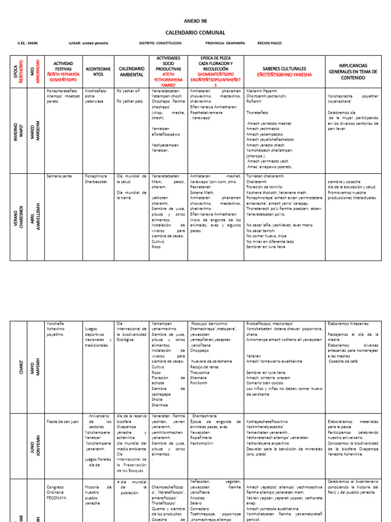 ANEXO 9B CALEN. COM. 34696 BILIG. 2024 | PDF | Agricultura