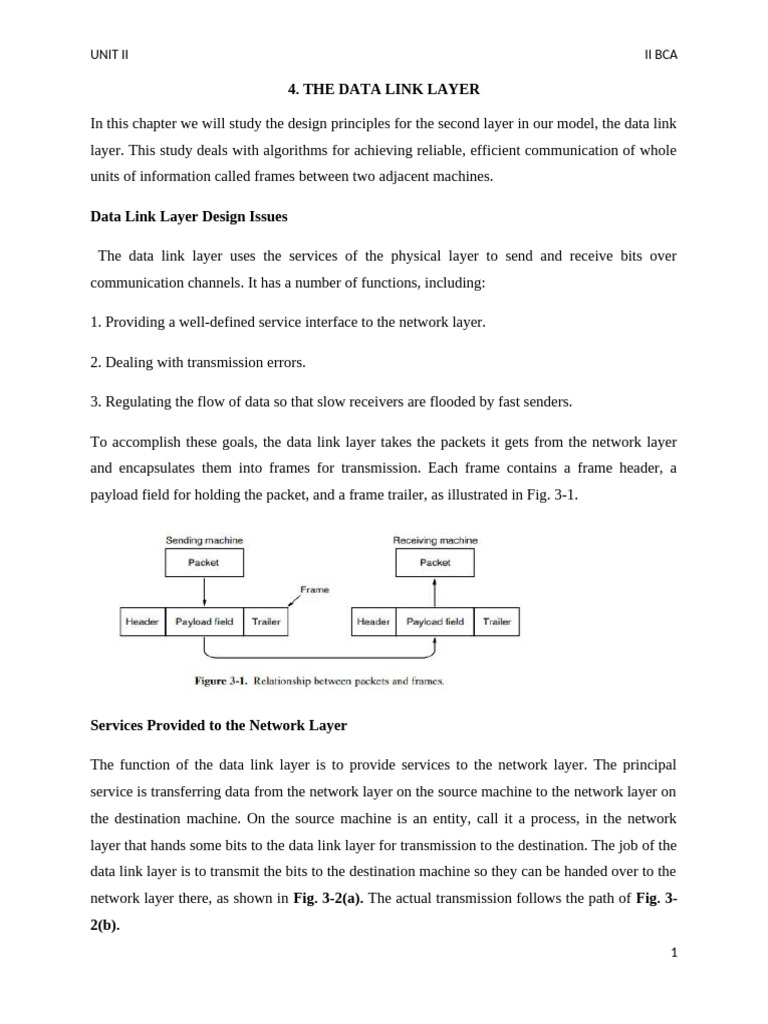 Chapter 4 (The Data Link Layer) | PDF | Low Density Parity Check Code | Error Detection And ...
