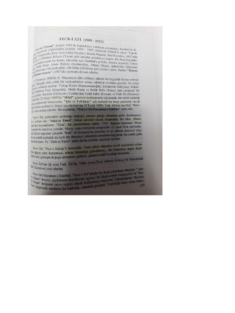 Fecr-i Ati - Nesl-i Ati | PDF