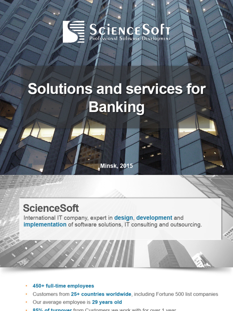 Servicesforbanks Sciencesoft 150714062352 Lva1 App6891 | PDF | Customer Relationship Management ...