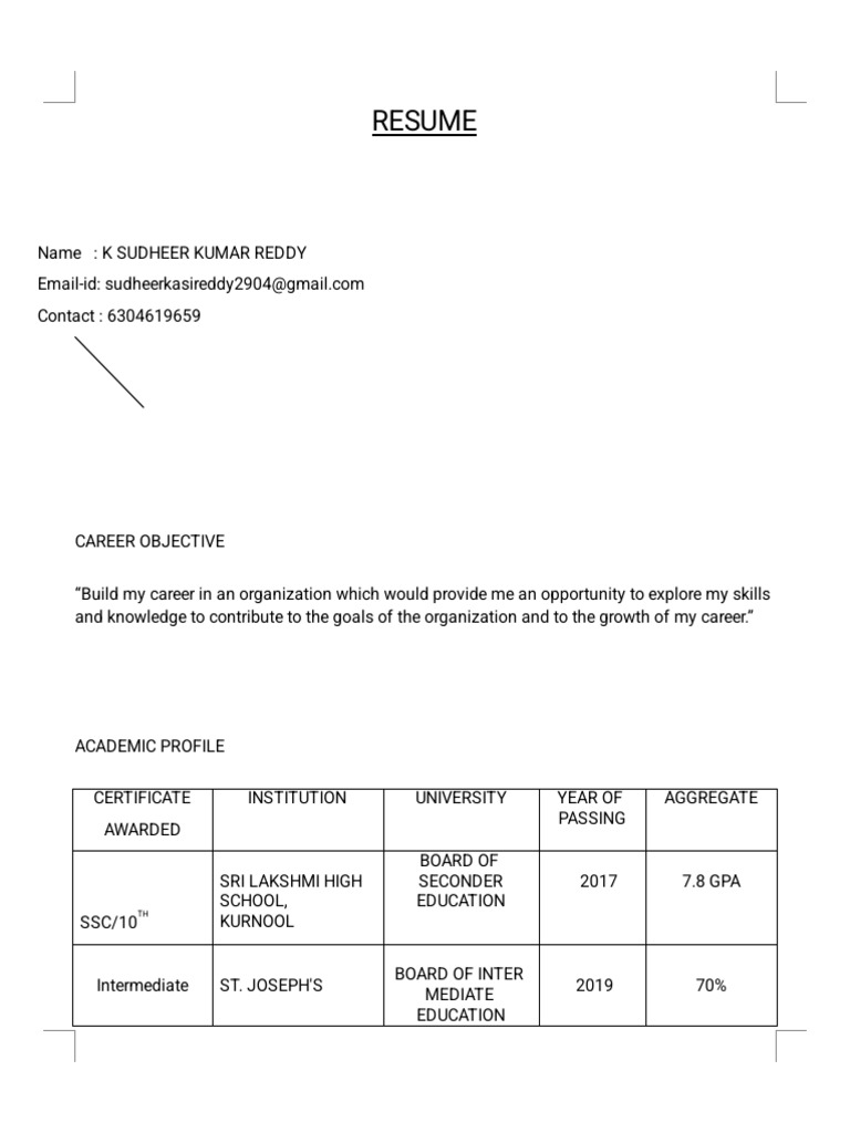 Resume-SUDHEER | PDF