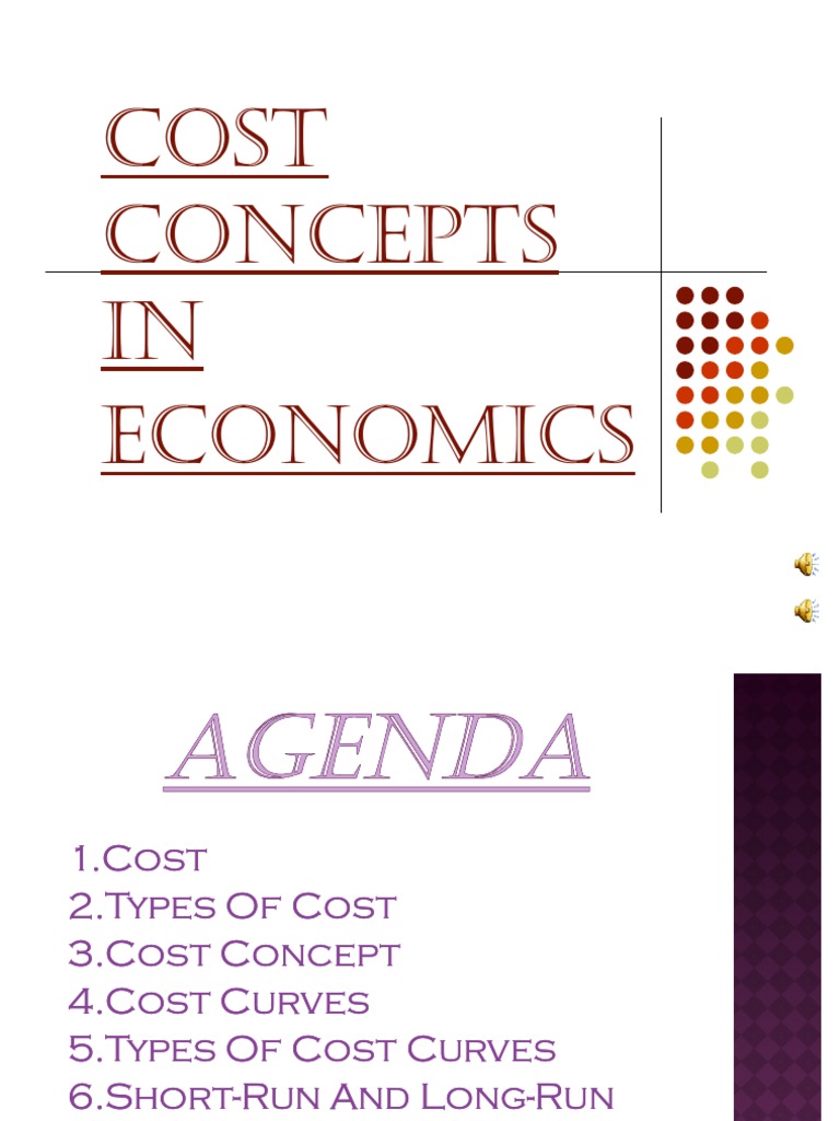 Understanding Cost Concepts in Economics | PDF