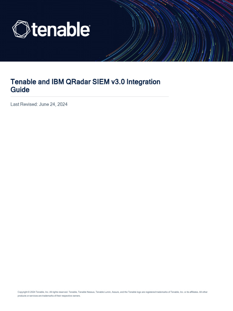 Tenable and IBM QRadar SIEM Integration Guide | PDF | Port (Computer Networking) | Proxy Server