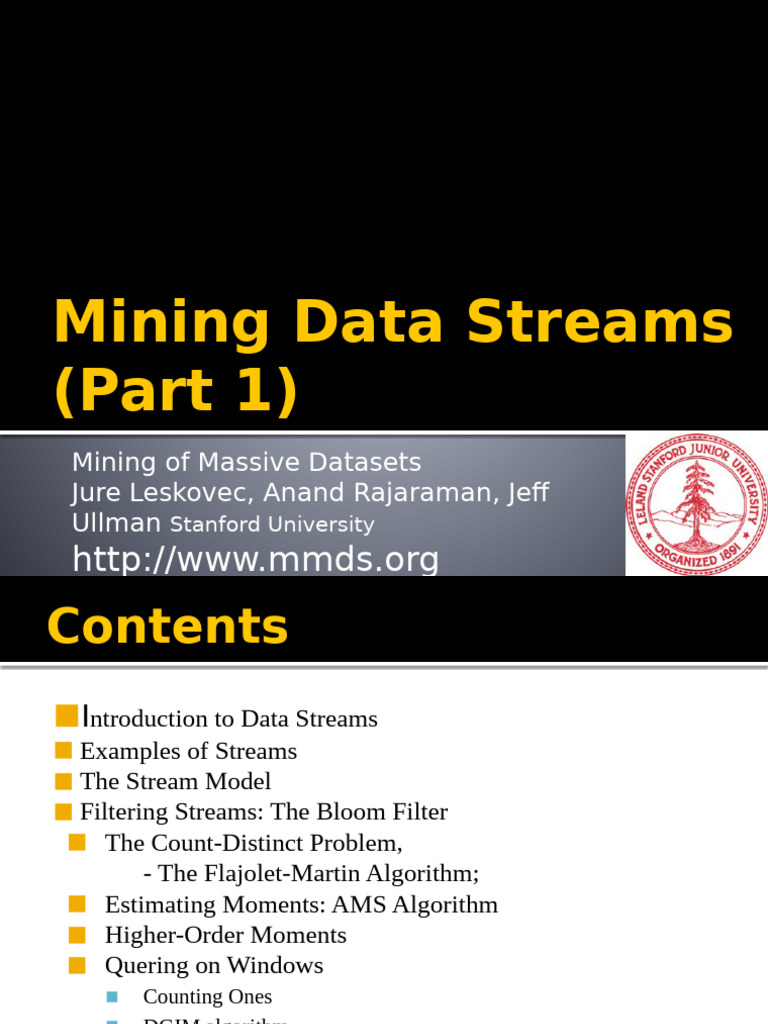 Mod2_Data_Streams | PDF | Theoretical Computer Science | Computer Data