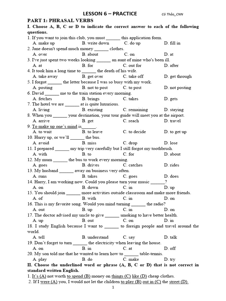 LESSON 6_PRACTICE | PDF