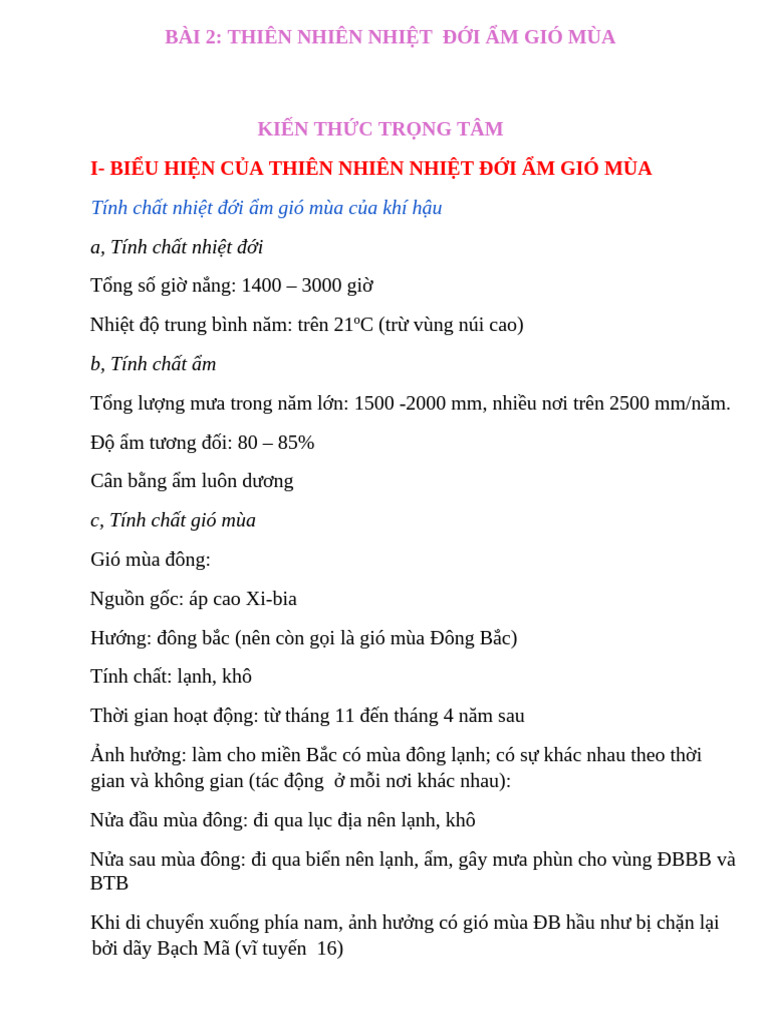 Tom Tat Ly Thuyet PDF | PDF