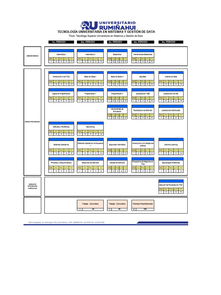 Malla de Sistemas y Gestion de Data 1 | PDF | Software de la aplicacion | Ciencias de la Computación