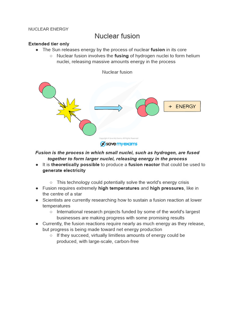 Nuclear Energy | PDF