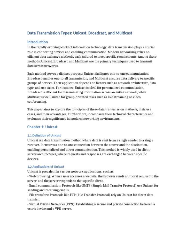 Data - Transmission - Types 3 | PDF | Computer Network | Ip Address