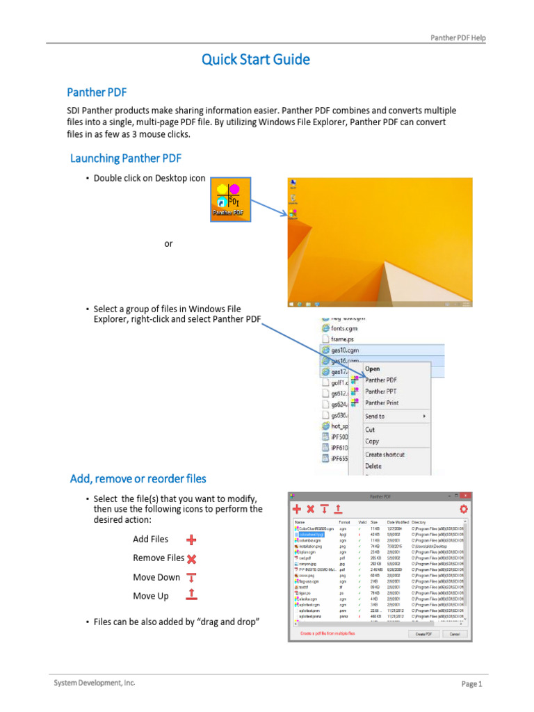 Panther-PDF-Guide | PDF | Computer File | Microsoft Windows
