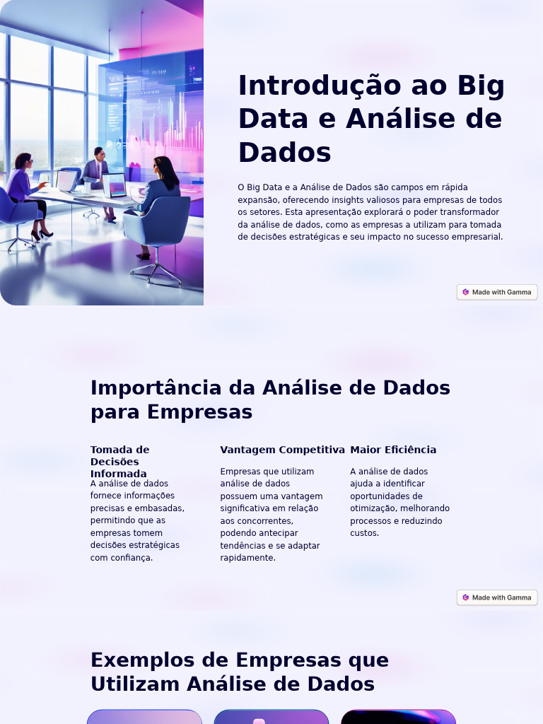 Big Data e Análise de Dados para Empresas | PDF | Despesa | Análise de ...