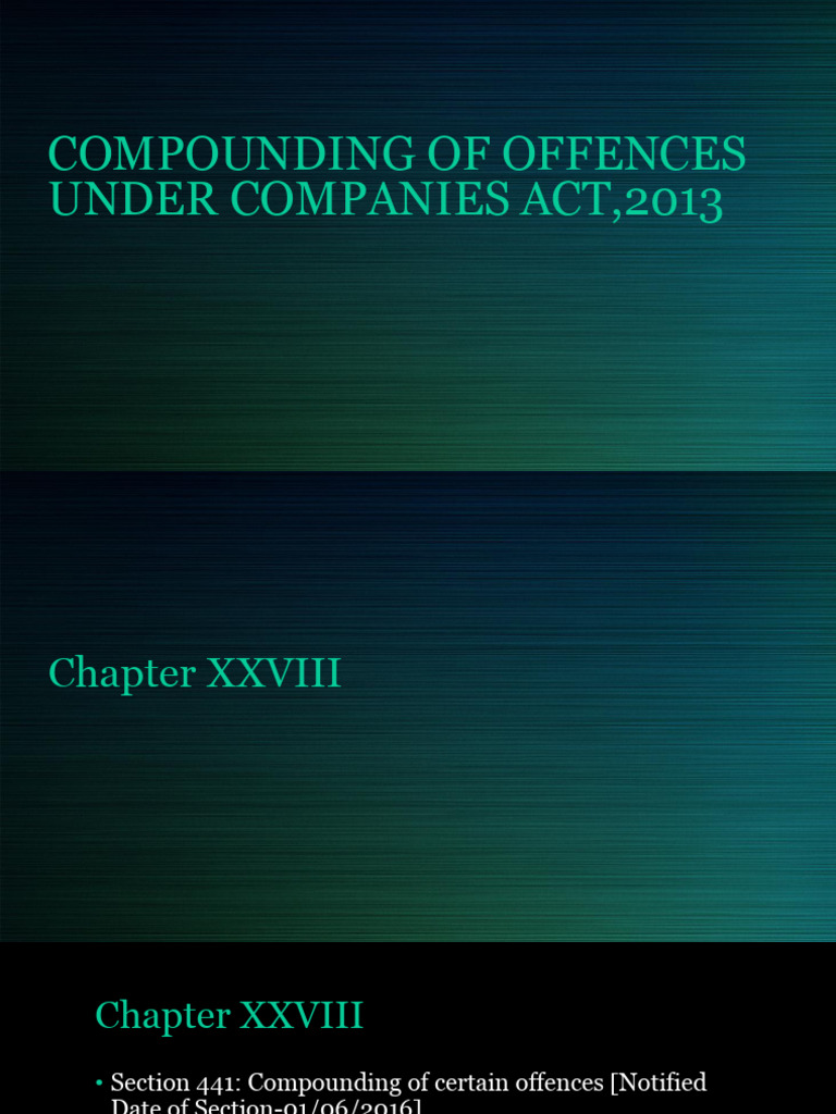 Compounding of Offenses Under Companies Act2013 - Finalpdf Cs ...