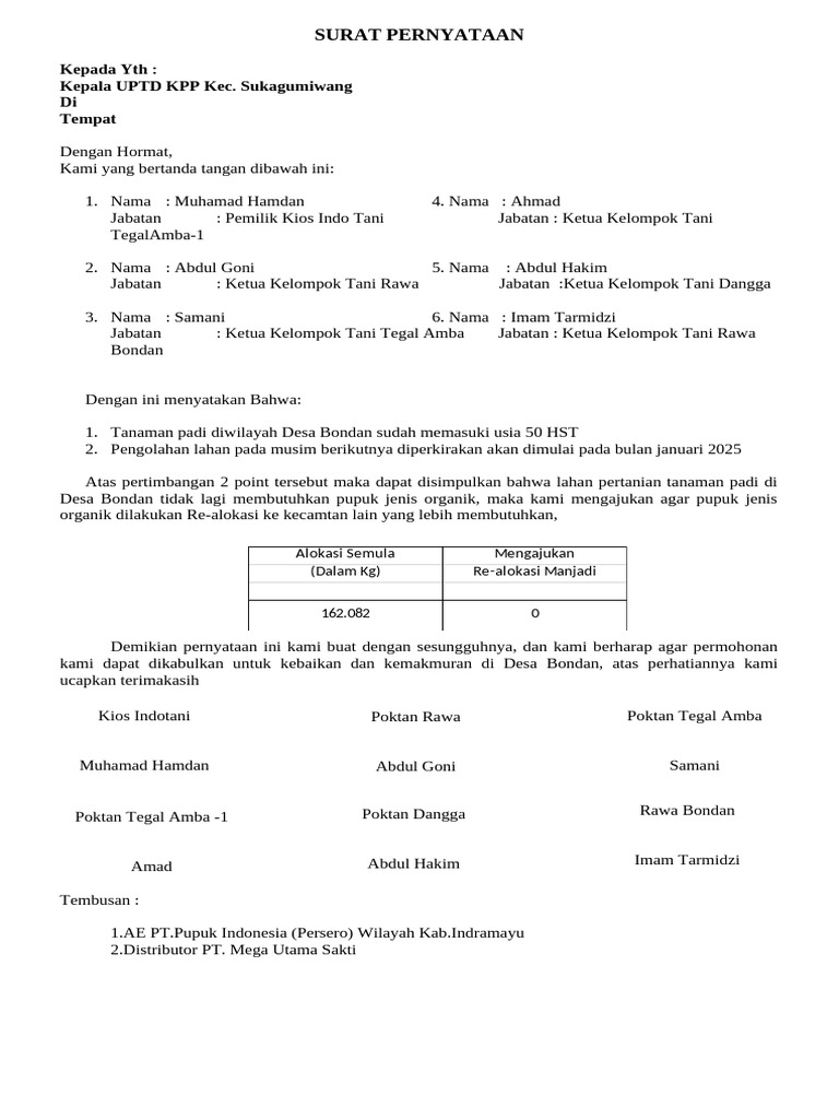Pupuk Toko Hamdan Edit | PDF