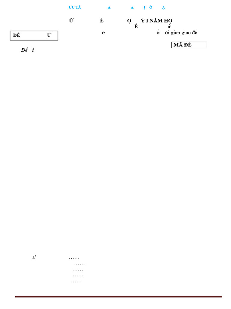 ĐỀ SỐ 1 HK1 CHUẨN | PDF | Friendship