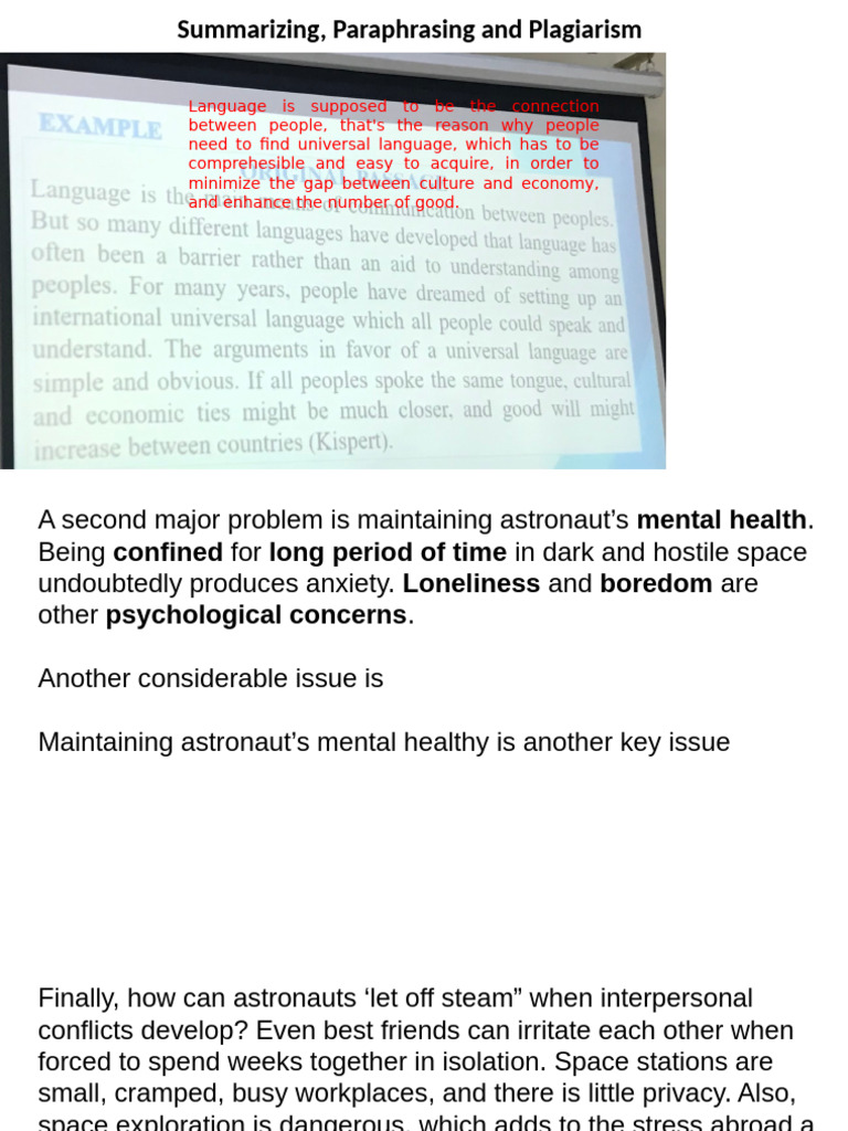 W2,3-Summarising, Parapharasing and Plagiarism (23+30.10.2022) | PDF | English Language | Psychology