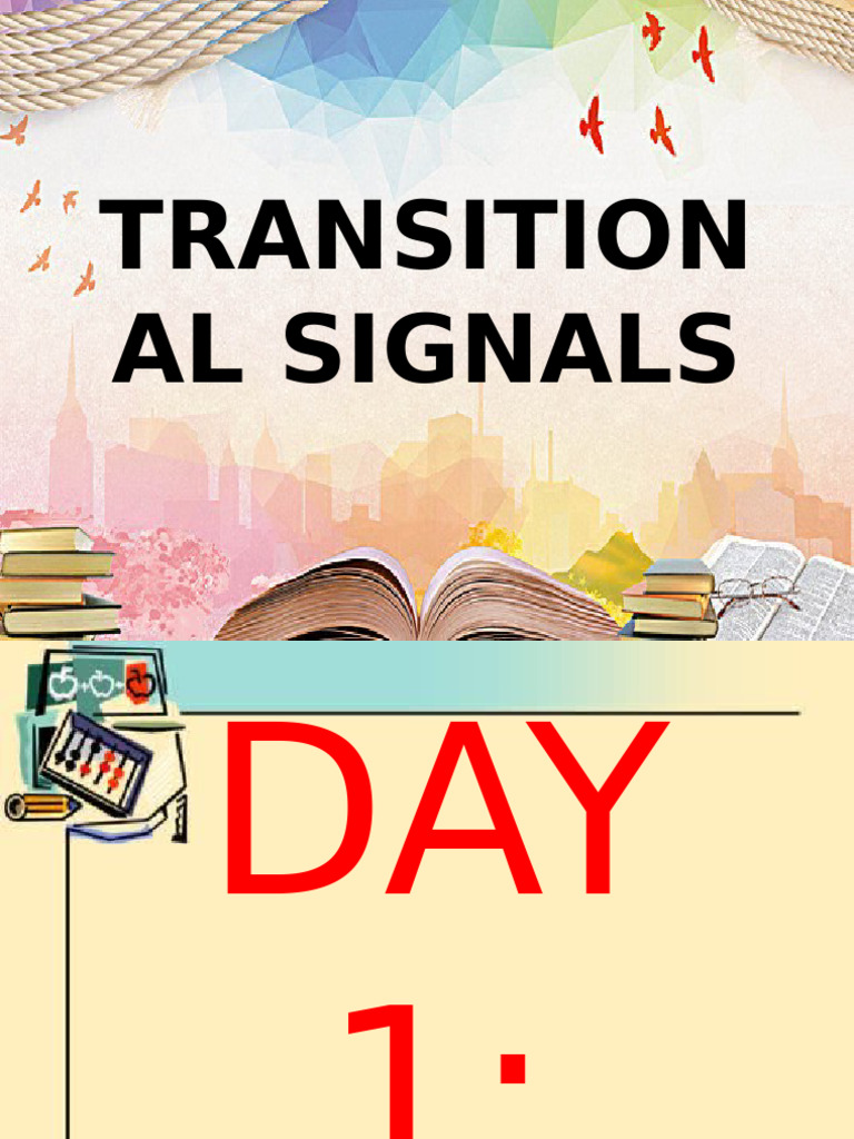 Transitional Signals | PDF | Word