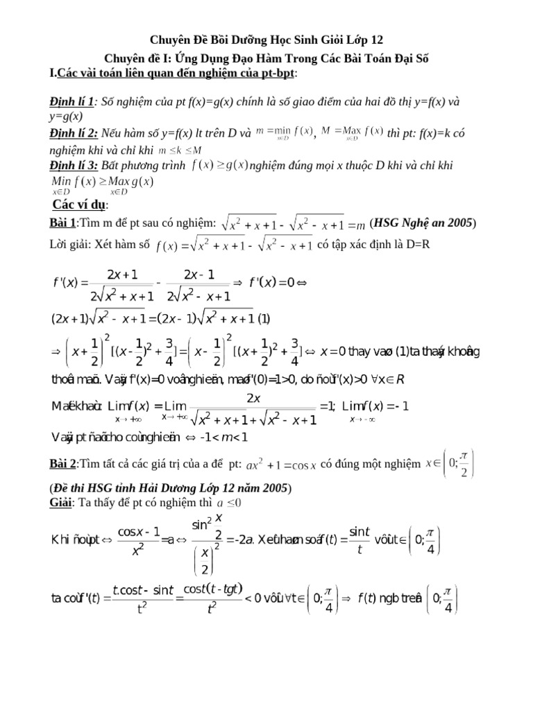 Ung Dung Ham So Giai PT HPT | PDF
