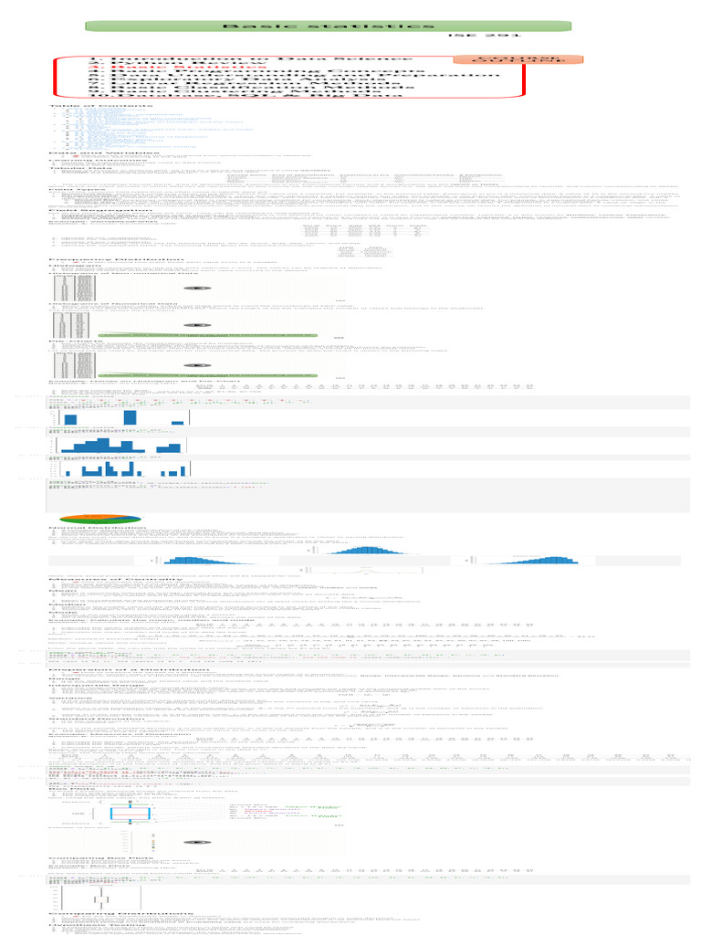Topic 3 Basic Statistics | PDF | Descriptive Statistics | Statistical Theory