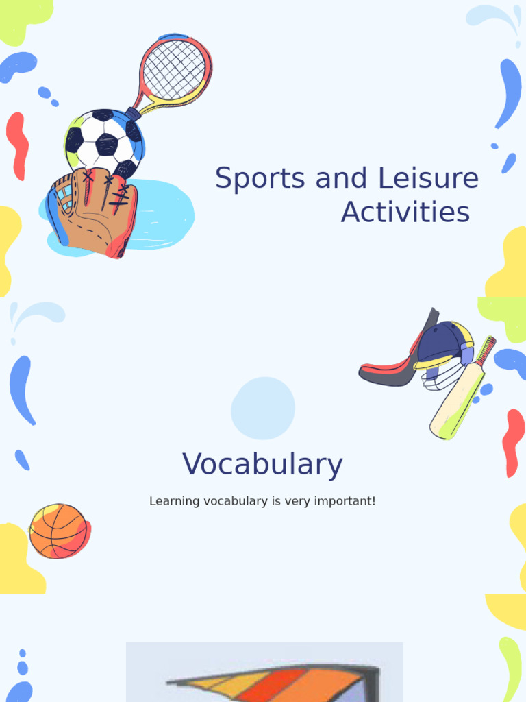 Sports and Leisure Vocabulary Guide | PDF | Physical Fitness | Sports