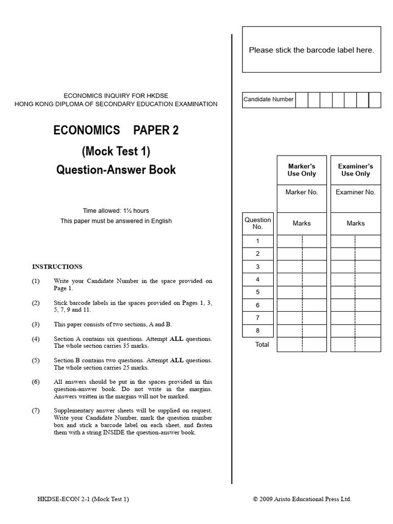 Mock Test 1_Paper 2_Eng | PDF | Waste Management | Taxes