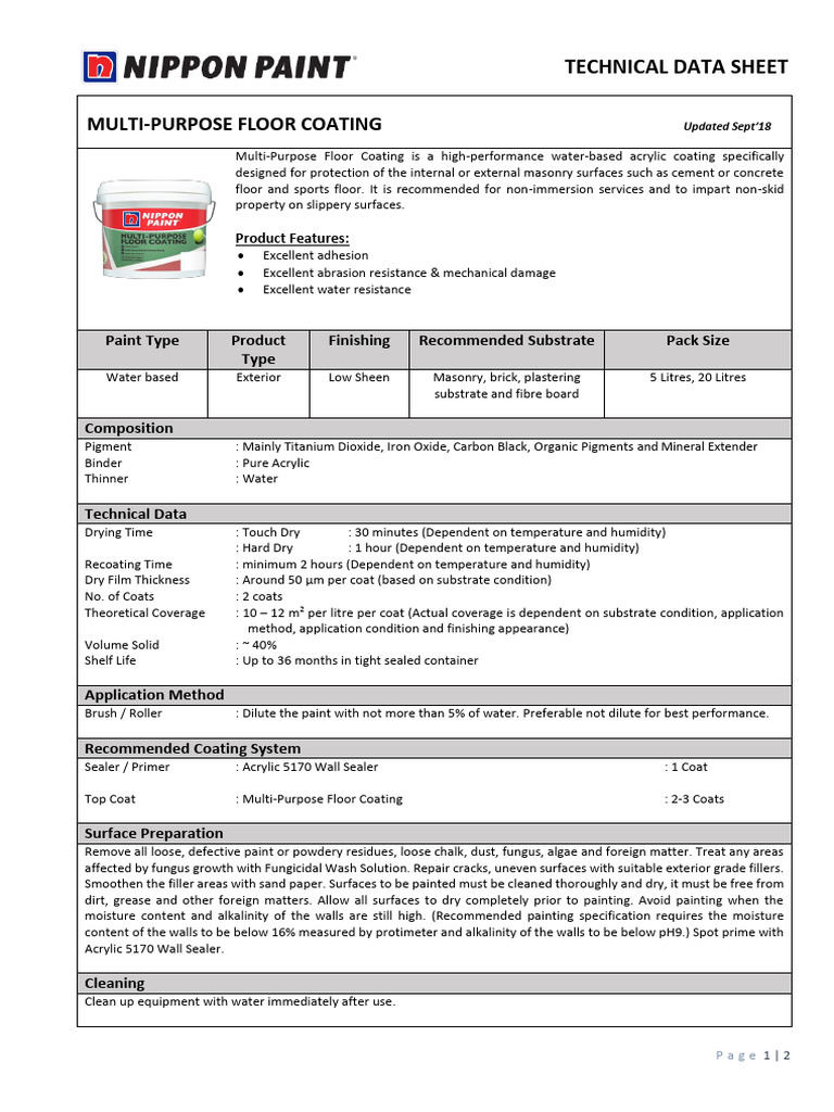 Multi-Purpose Floor Coating Guide | PDF | Paint | Acrylic Paint
