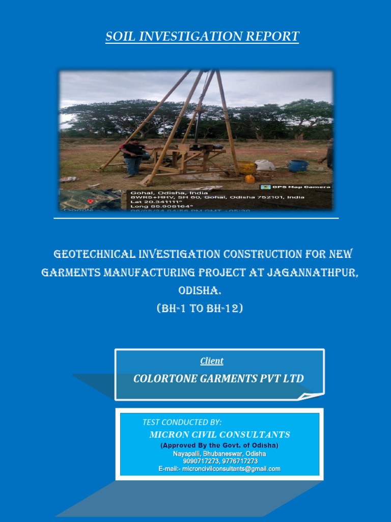 Soil Investigation CGPL 1 To 12 | PDF | Geotechnical Engineering | Soil
