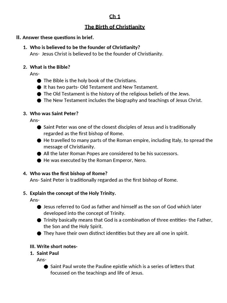 The Birth and Rise of Christianity | PDF