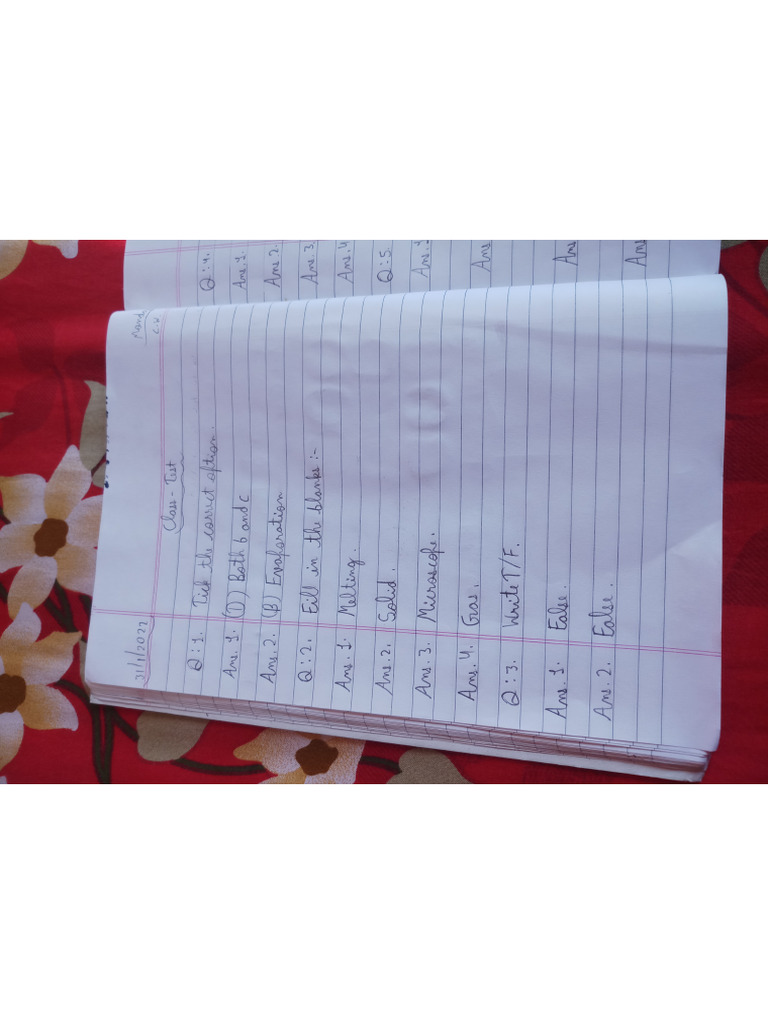 Science Test of Devanshi | PDF