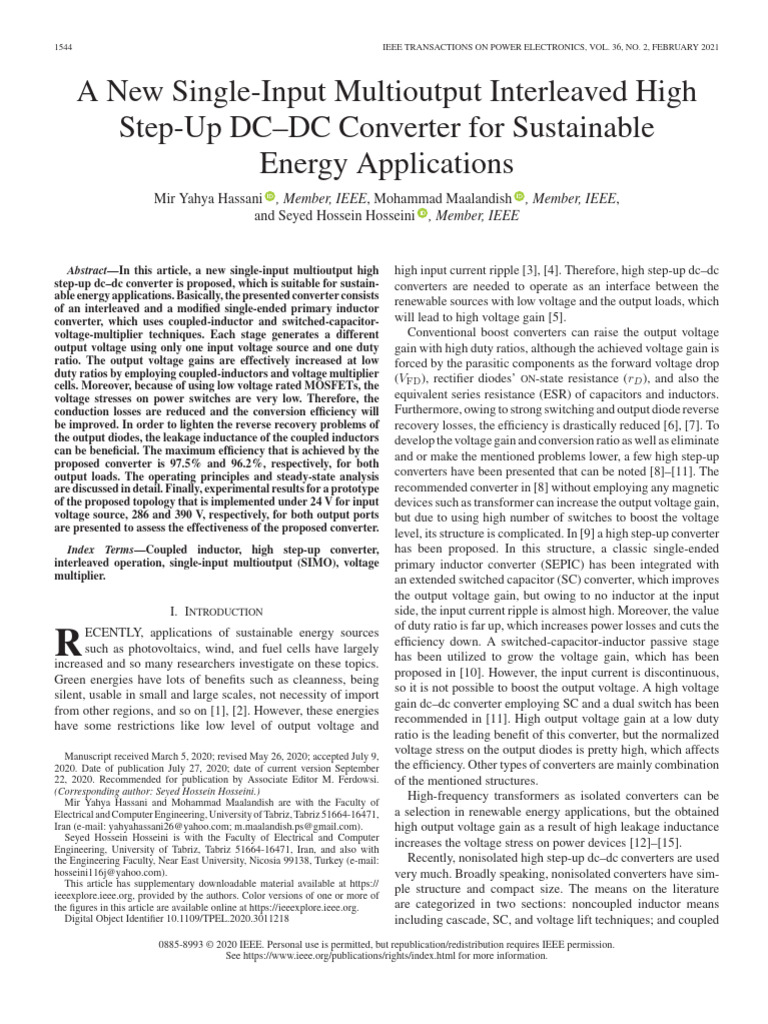 High Step-Up DC-DC Converter Design | PDF | Physical Quantities ...